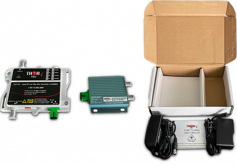 RF over fiber Transmitter for CATV Cable TV - Optical TX - Thor Broadcast