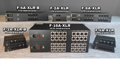 XLR balanced audio over fiber optical converter - Thor Broadcast