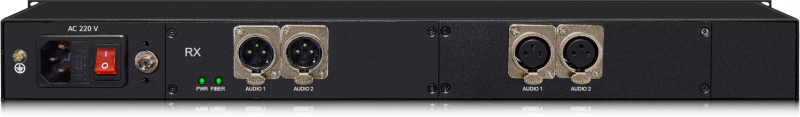 XLR balanced audio over fiber optical converter - Thor Broadcast