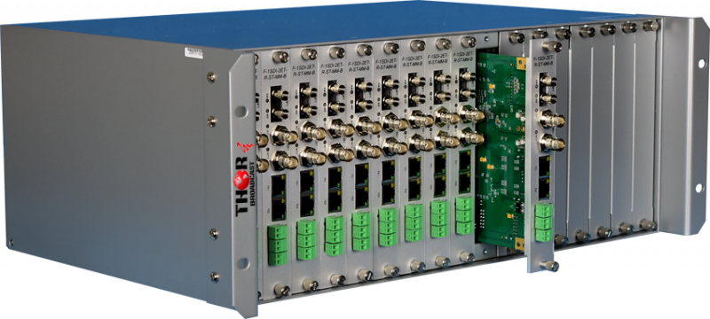 HD SDI and Ethernet fiber Converter, SDI Audio over fiber - Thor Broadcast