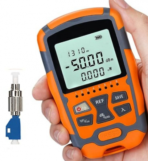 Fiber opic optical meter for power mesurments in dBm - Thor Broadcast