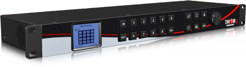 16x16 3G SDI HD/SD-SDI Martix Switcher with multiviewer - Thor Broadcast