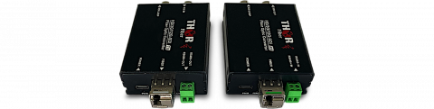 SDI fiber extender for SD HD 3G and 12G SDI - Thor Broadcast