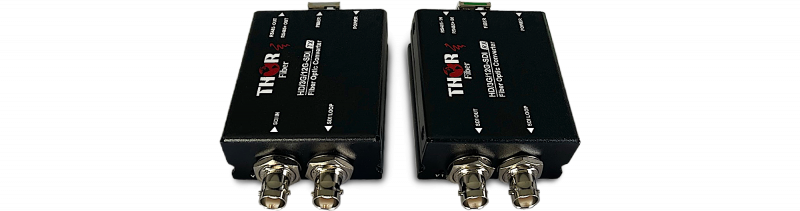 SDI fiber extender for SD HD 3G and 12G SDI - Thor Broadcast