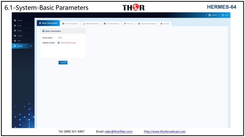 MPEG Video Transcoder and CATV RF QAM MODULATOR - Thor Broadcast