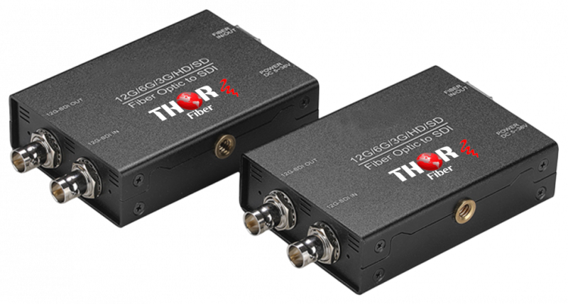Bi-Directional 12G SDI Fiber Transceiver - Thor Broadcast