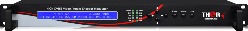 4 Analog video encoder IP and ASI - Thor Broadcast