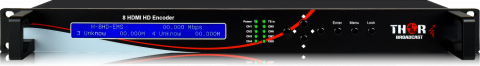 8 Ch Program Encoder HDMI Input IP and ASI OUT H.264 - Thor Broadcast