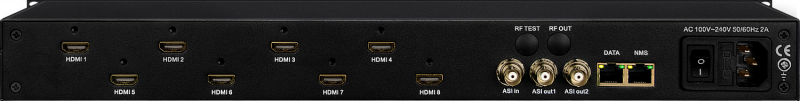 8 Ch Program Encoder HDMI Input IP and ASI OUT H.264