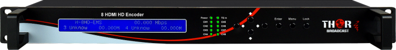 8 Ch Program Encoder HDMI Input IP and ASI OUT H.264