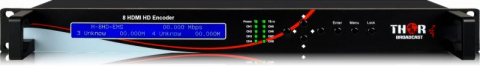 8 Ch Program Encoder HDMI Input IP and ASI OUT H.264 - Thor Broadcast
