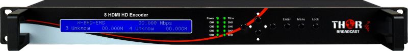 8 Ch Program Encoder HDMI Input IP and ASI OUT H.264