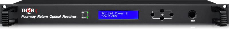 Fiber Optic Return Path RF Catve TV Receiver Analog or QAM - Thor Broadcast