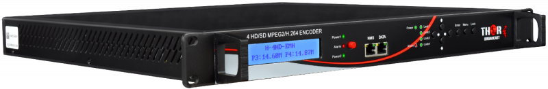 4 Ch HD-SDI Encoder MPEG2 and H.264 with CC & AC/3