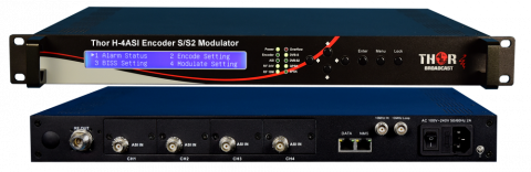 DVB s/s2 modulator with 32apsk modulation - Thor Broadcast