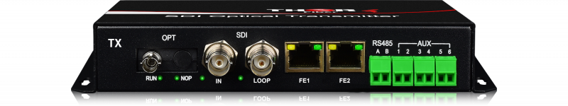 HD SDI and Ethernet fiber Converter, SDI Audio over fiber - Thor Broadcast