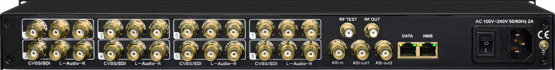 8 Channel Analog to IP Video Audio Encoder IP multicast