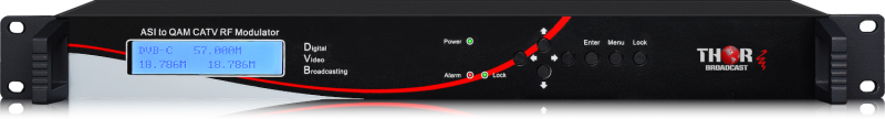 Digital QAM modulator, ASI to QAM modulator, ASI to ATSC - Thor Broadcast