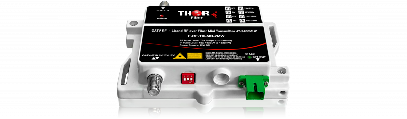 RF over fiber Transmitter for CATV Cable TV - Optical TX - Thor Broadcast