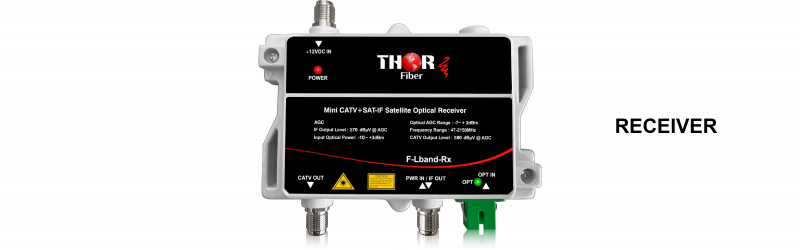 RF over fiber Transmitter for CATV Cable TV - Optical TX - Thor Broadcast