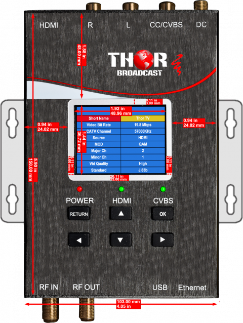 best hdmi atsc modulators | rf coax modilator - Thor Broadcast