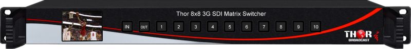 8x8 3G SDI HD/SD-SDI Martix Switcher
