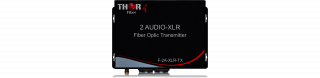 XLR balanced audio over fiber optical converter - Thor Broadcast