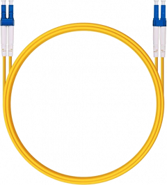 LC/PC to LC/PC Simplex Single Mode Fiber Patch Cable 1M - Thor Broadcast