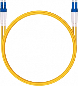 LC/PC to LC/PC Simplex Single Mode Fiber Patch Cable 1M - Thor Broadcast