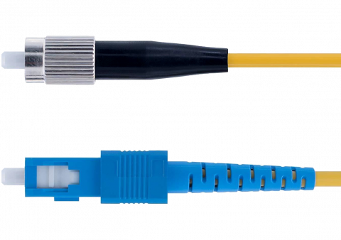 SC to FC, Simplex, Singlemode Patch Cable - Thor Broadcast