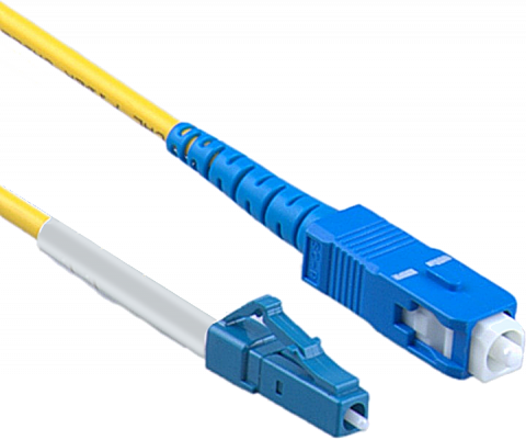 LC/PC to SC/PC, Simplex, Singlemode Patch Cable - Thor Broadcast