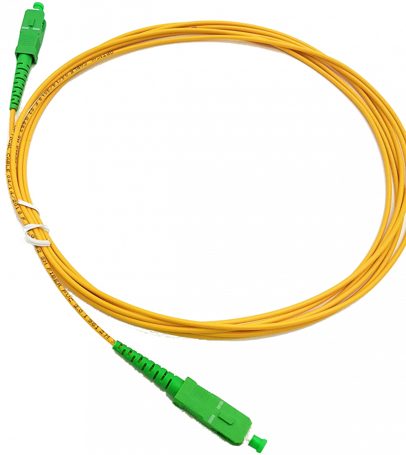 SC/APC to SC/APC, Simplex, Singlemode Patch Cable - Thor Broadcast