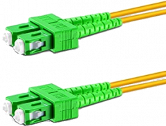 SC/APC to SC/APC, Duplex, Singlemode Patch Cable - Thor Broadcast