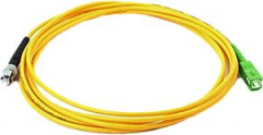 SC/APC to St fiber optc jumper, singlemode patch cable - Thor Broadcast