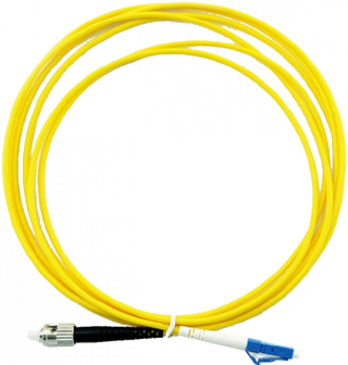 LC/PC to ST/PC Simplex Single Mode Fiber Patch Cable 1M - Thor Broadcast