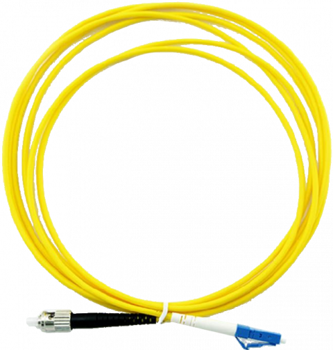 LC/PC to ST/PC Simplex Single Mode Fiber Patch Cable 1M - Thor Broadcast