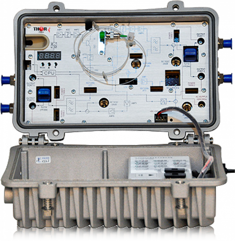 Compact Clam Shell Outdoor Weather Proof Fiber Optic Receiver For CATV ...