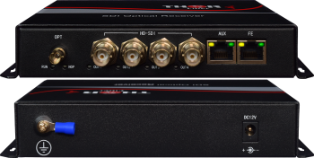 1 SDI transmitter and receiver over single fiber with ethernet ...