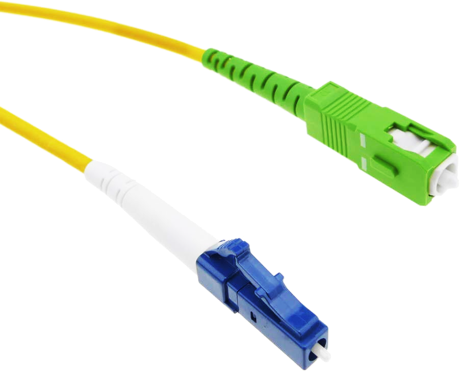 SC APC To LC PC Simplex Single Mode Fiber Patch Cable 1M Thor Broadcast SC APC To LC PC Simplex Single Mode Fiber Patch Cable 1M Thor Broadcast
